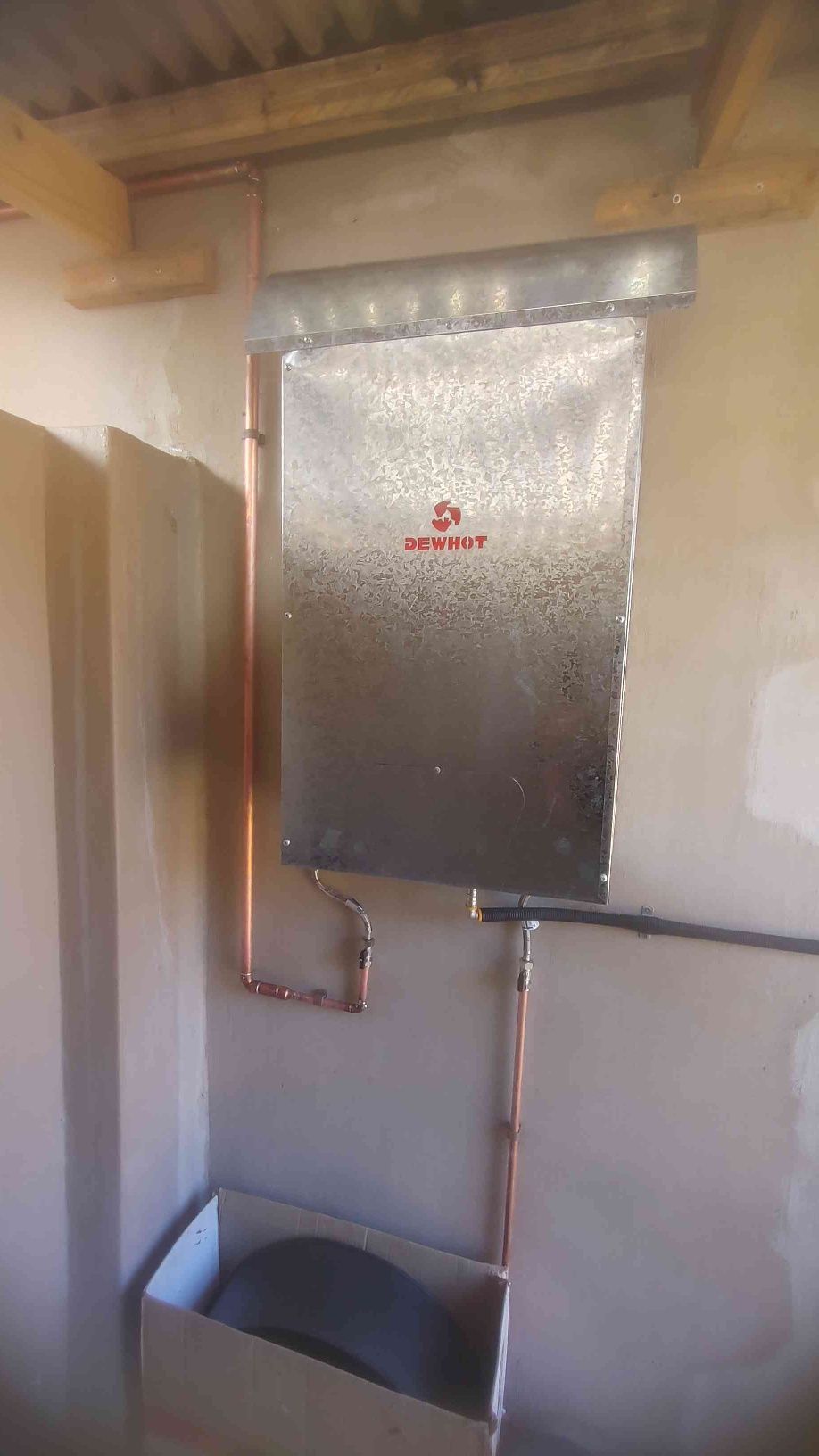 Gas Geyser installation with Gas CoC and Plumbing Dbl 48kg cage by ...