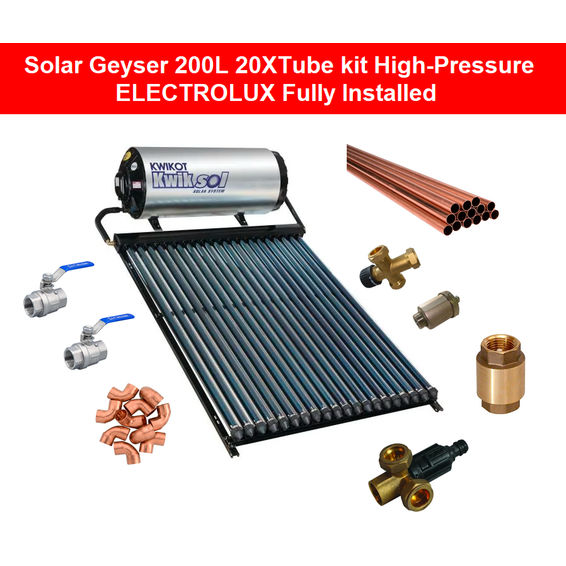 200L Kwikot Solar Geyser Installation by Juspropa Qualified Solar Geyser Installers LEROY MERLIN South Africa