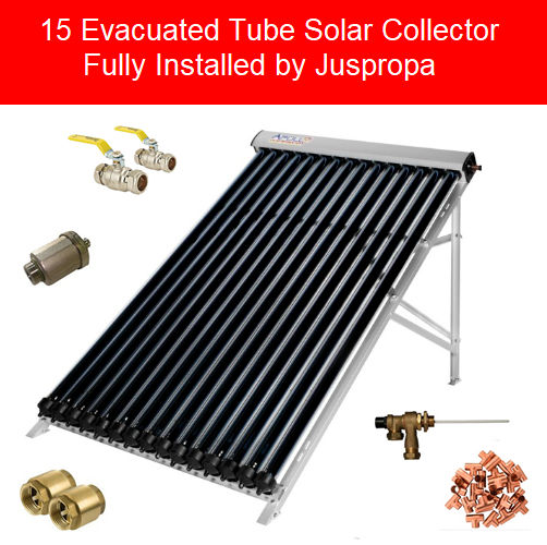 Apollo 15 Evacuated Tube Solar Collector Fully Installed by Juspropa ...