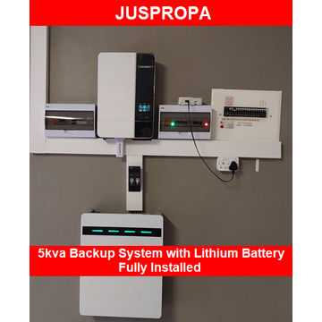 5kva Backup System with Lithium Battery Fully Installed by Juspropa ...