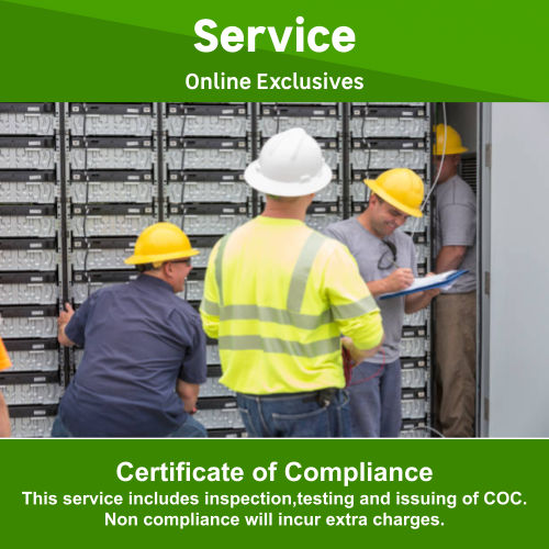 COC certification by Jachman Electrical
