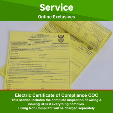Electrical Certificate Of Compliance COC by Juspropa