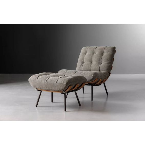 FIDEL LOUNGE CHAIR MID-CENTURY MODERN STORM | Leroy Merlin South Africa