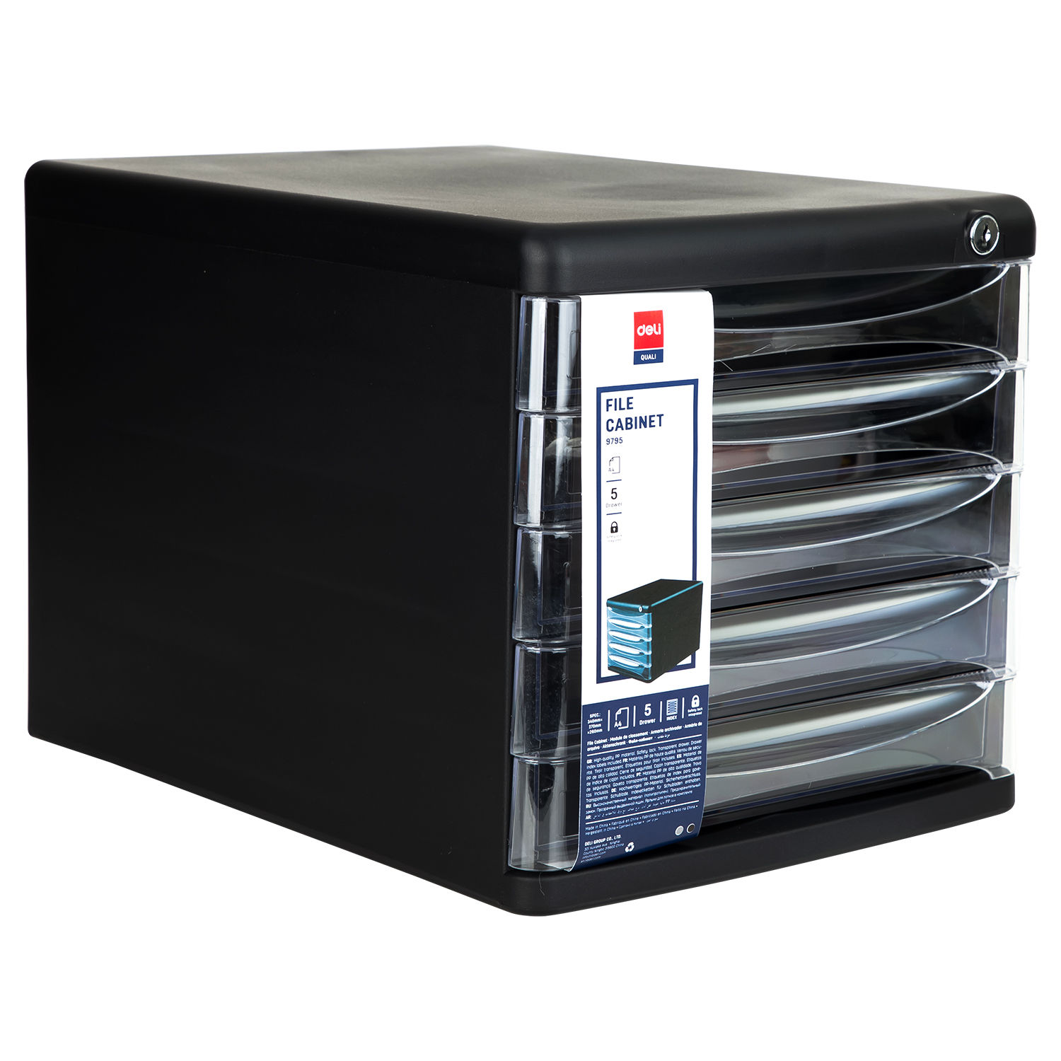 Deli File lock Cabinet 5 Drawers 270360260mm | Leroy Merlin South Africa