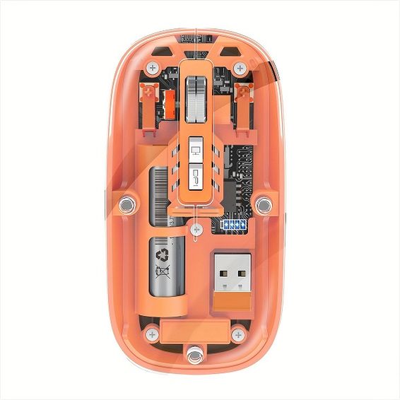 Aerbes AB-DN26 Transparent Wireless Rechargeable Mouse | LEROY MERLIN ...