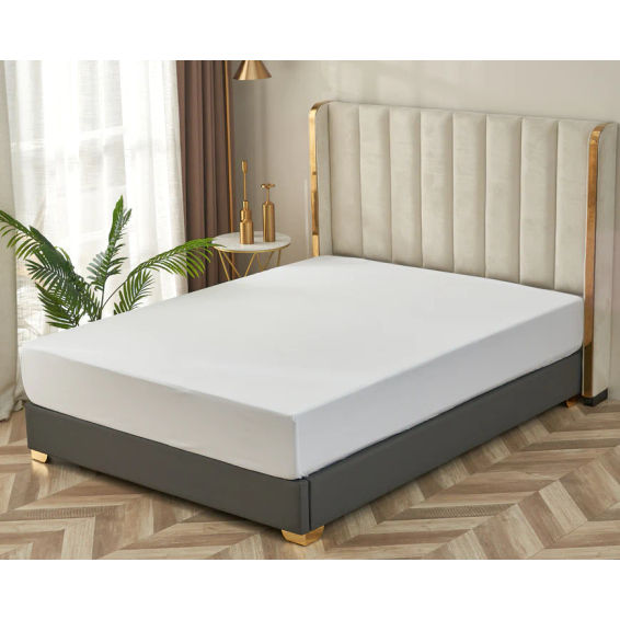 Rey's Fine Linen - Hotel Collection - Fitted Sheet - Optical White ...