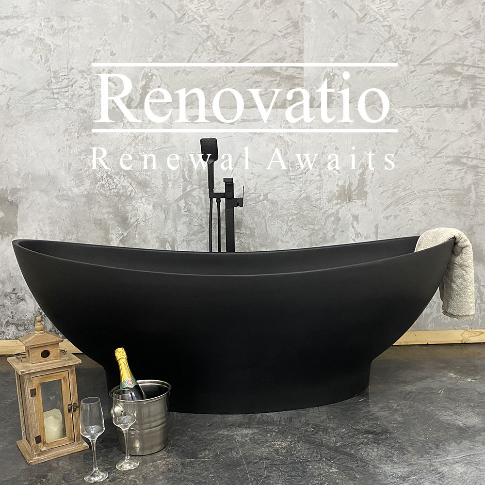 Renovatio Midnight Quartz Freestanding Bath | LEROY MERLIN South Africa