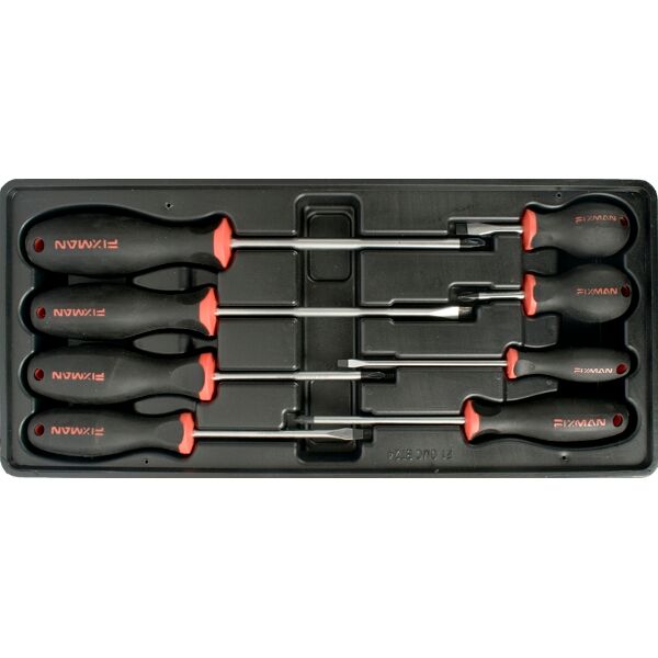Fixman Tray 8 Piece Slotted And Phillips Screwdrivers | LEROY MERLIN ...