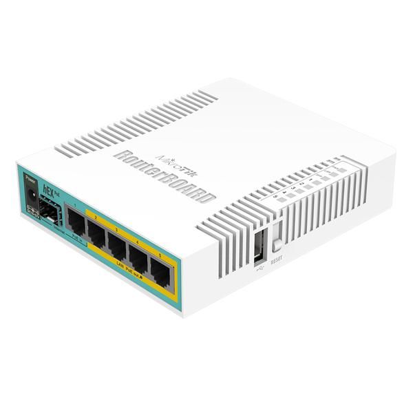 Mikrotik Hex Poe 5 Port Gigabit 1Sfp Poe Out Desktop Router Rb960Pgs ...