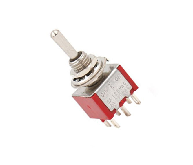 Mini Toggle Switch Dpdt (On) Off (On) Sol Red Mts 223 A1 R | Leroy Merlin South Africa