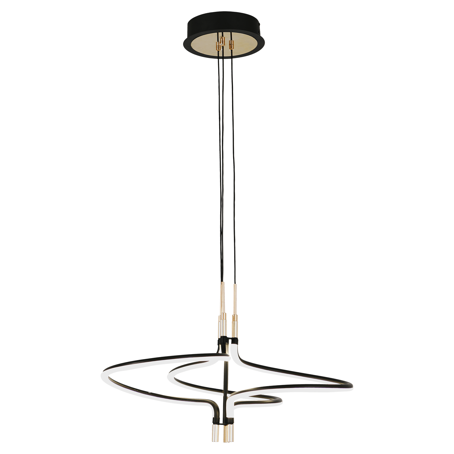 Zebbies Lighting Beau 45W Sand Black and Gold CCT LED Pendant | Leroy ...