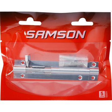 Samson Barrel Bolt Straight 100mm Chrome Plated | Leroy Merlin South Africa