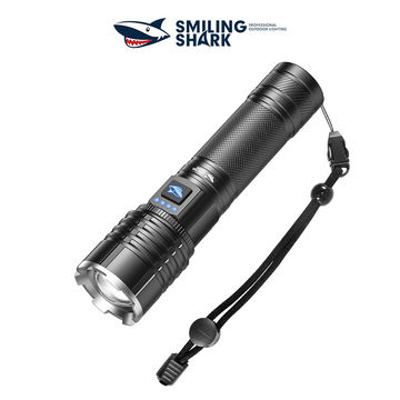 Smiling Shark SD-7131 Super Bright 6000 Lumens Led Torch 4 Modes Type-C ...