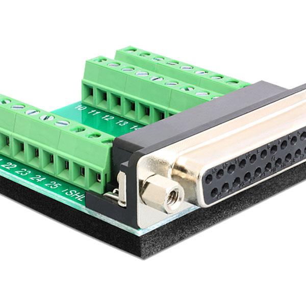 Delock Adapter Sub-D 25-Pin Female - Terminal Block 27-Pin | Leroy ...