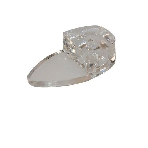 Glass Clips, Surface Mount, 3mm, 100 Pieces (3 pack) BY WOODLY