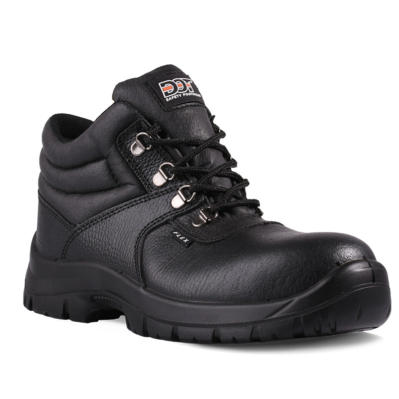 DOT Flex Oil/Acid Safety Shoe Steel Toe Super-Flex Sole Black Size 10 ...
