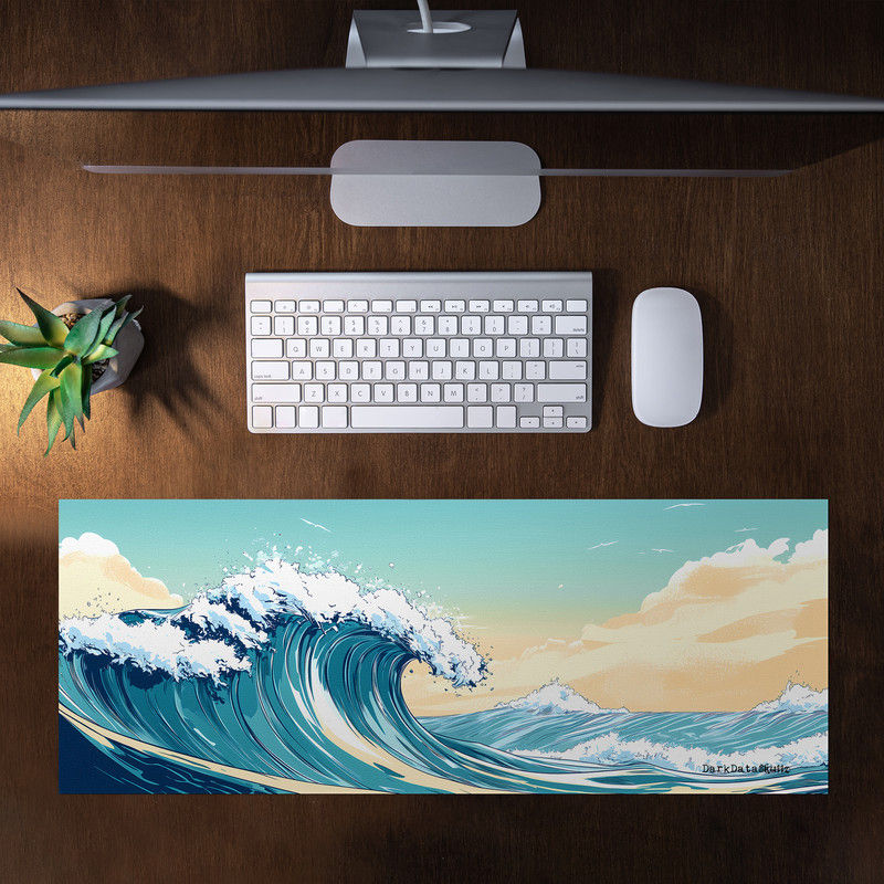 Blue Ocean Wave Surf Desk Pad by Wikus Schalkwyk | LEROY MERLIN South ...