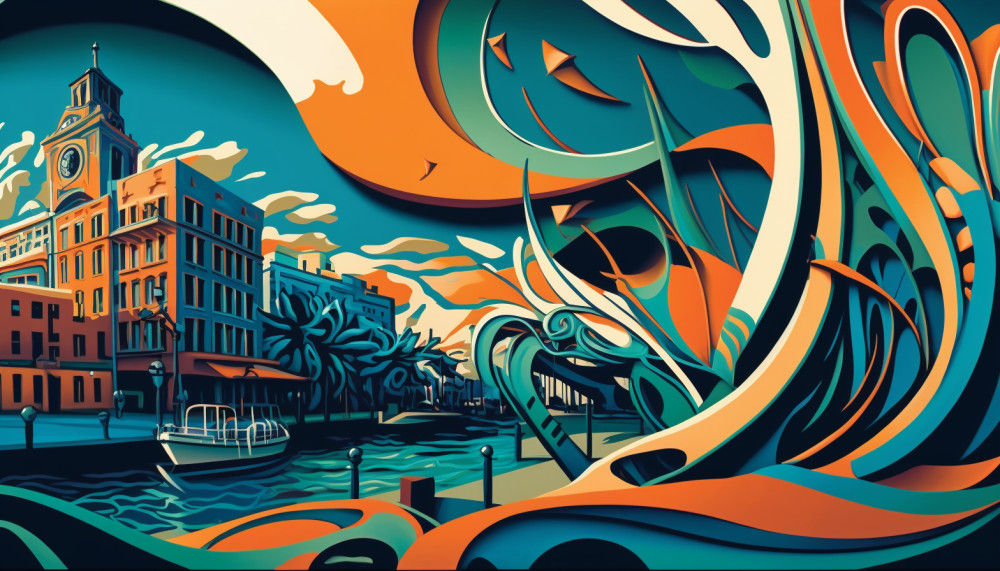 Canvas Wall Art - Canvas Wall Art – Victoria and Abstract Waterfront ...