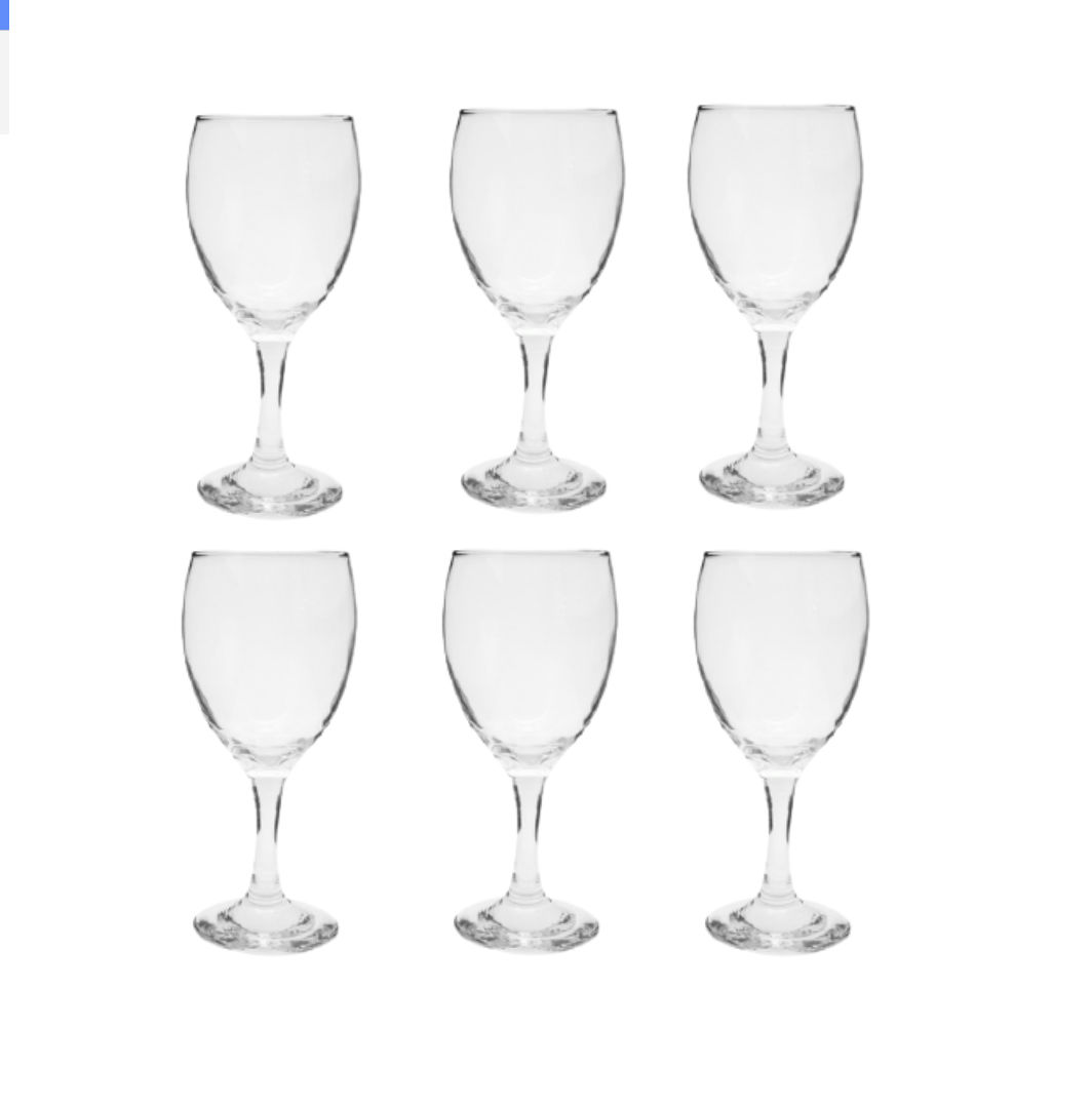 Wine Goblet 310ml 6 Piece Bali Stemmed Mst01-11A - Kitchen Essentials ...