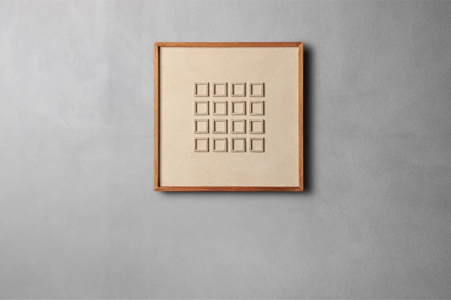 Makia Wall Art – Geometric Wooden Square Wall Décor with Reclaimed Pine ...