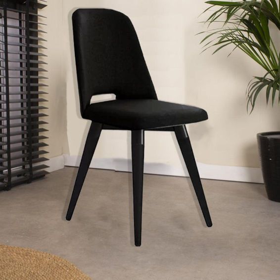 Selina Velvet Swivel Chair -Black | LEROY MERLIN South Africa