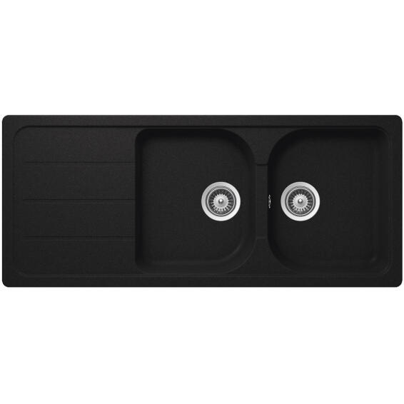 Frasa Kitchen Sink Crucial Double Bowl Single Drainer Quartz Resin ...