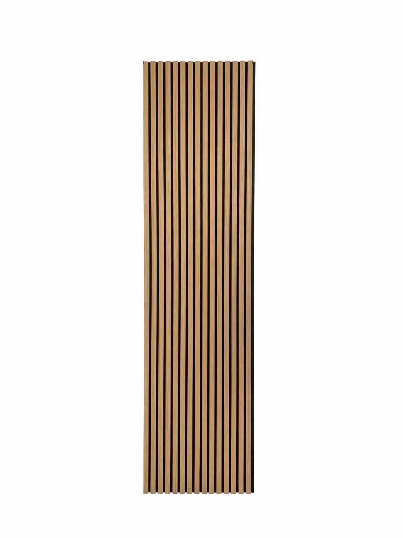 Classic Oak Acoustic Wood Slat Panel 240 (Black Core & Black Felt ...