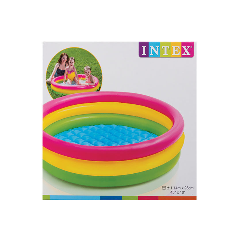 Intex - Baby Pool - Inflatable - Sunset Glow - 114cm x 25cm - 2 Pack ...