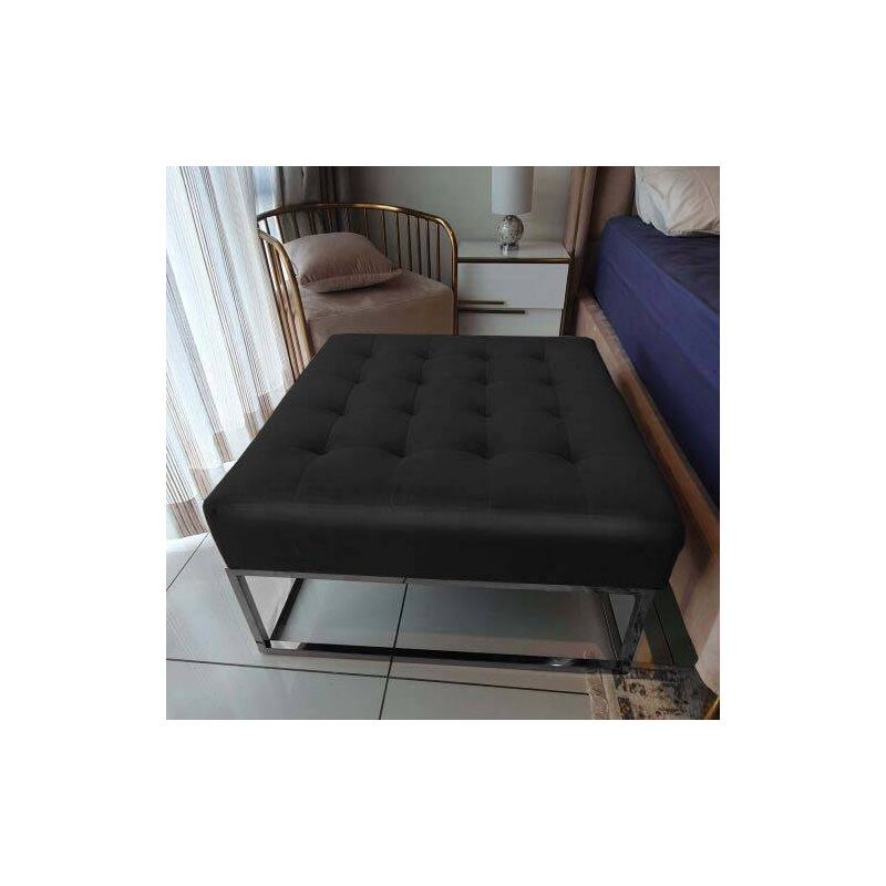 Royal Ottoman Silver Frame Velvet | LEROY MERLIN South Africa