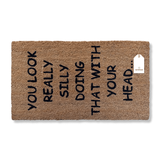 Matnifique Coir Design Doormat - Head Tilt 700 x 400 x 14mm | Leroy ...