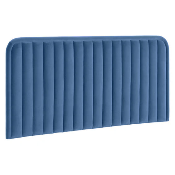 Bodina Channel Velvet Tufted Headboard Single Indigo | Leroy Merlin ...