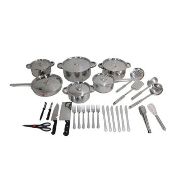 Dolphin Princess - 35 Piece Stainless Steel Cookware & Kitchen Tool Set ...