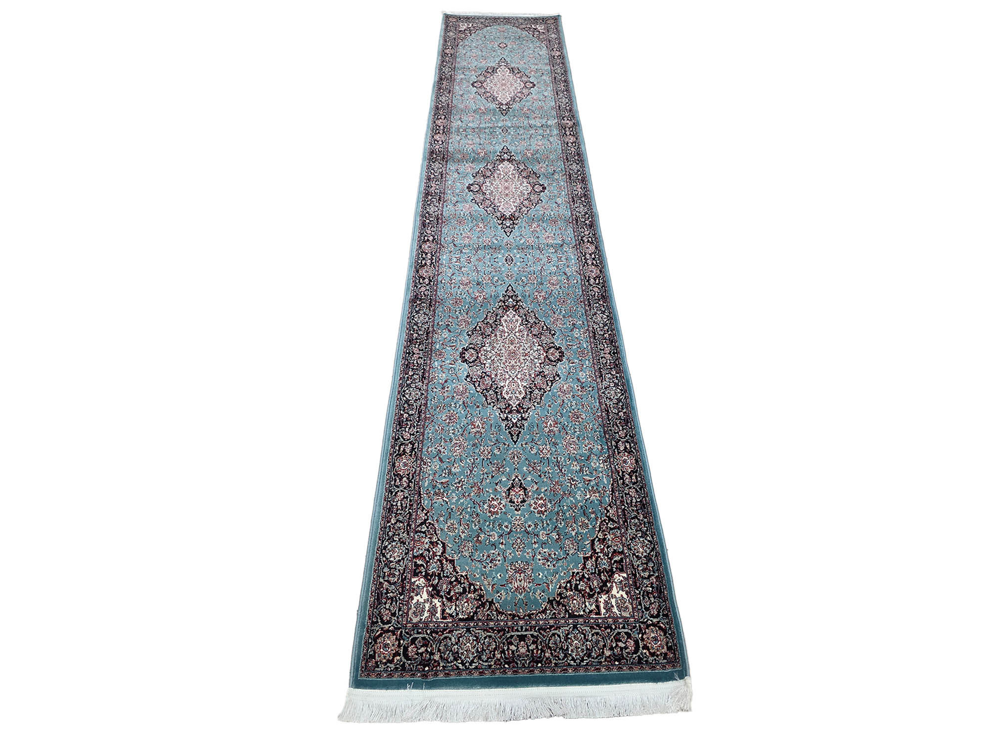 Fine 4 Meter Blue Color Passage Runner 400 x 80 CM | Leroy Merlin South ...