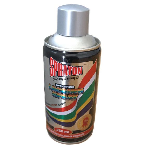 Sprayon Paint Silver Metallic 250Ml - 4 Pack
