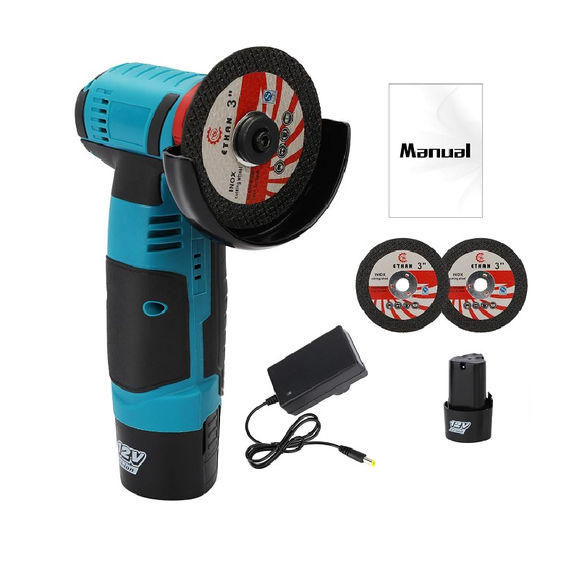 Handheld Angle Cordless Angle Grinder 12V 4500mah Battery | LEROY ...