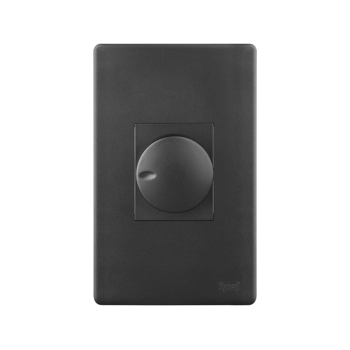 Matt BlackSYNERJI LIGHT DIMMER DIAL SWITCH DECO 4X2