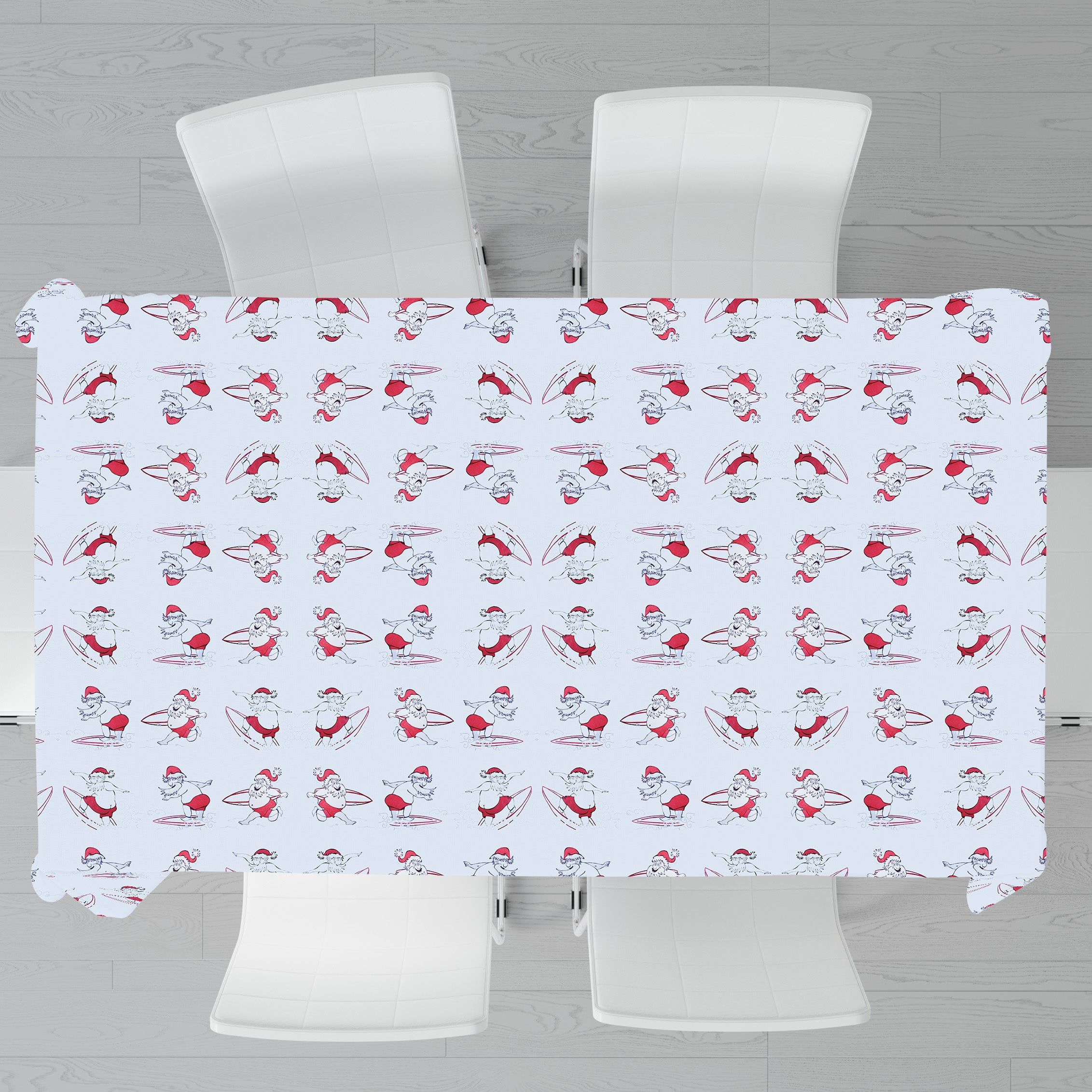Surfing Santa Small Pattern By Fifo Rectangle Tablecloth | LEROY MERLIN ...