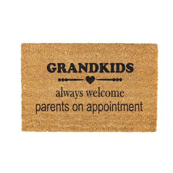 Grankids Always Welcome Coir Doormat Design 700 x 400mm | Leroy Merlin ...