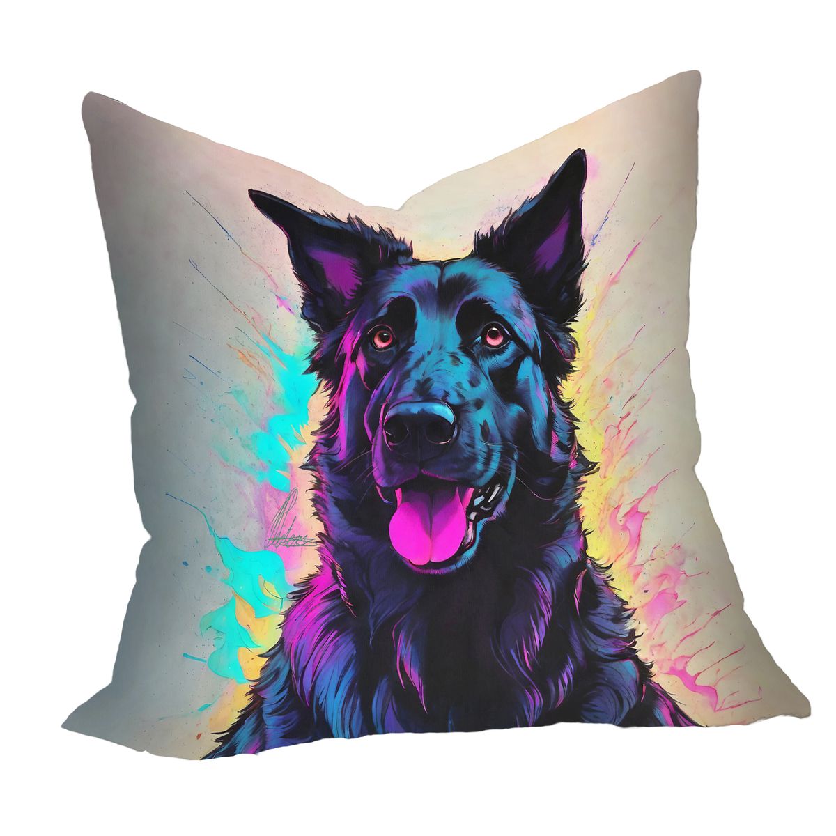 Neon Slash Dog Luxury Scatter By Nathan Pieterse Large | LEROY MERLIN ...