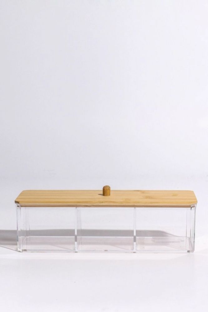 CROW ACRYLIC 3 DIVISION STORAGE Elegant, Durable & Space-Saving | Leroy ...