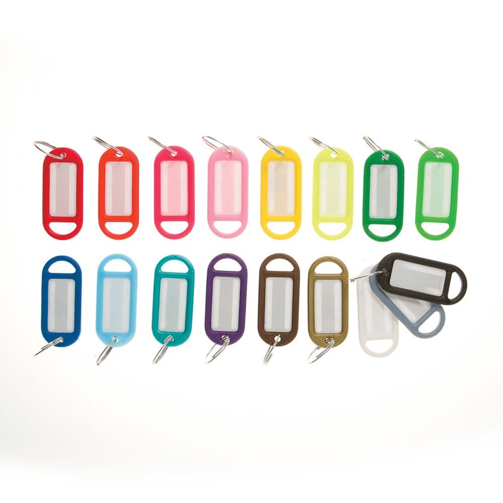 Key Tags , Plastic, Assorted Colours Quantity:6 | Leroy Merlin South Africa