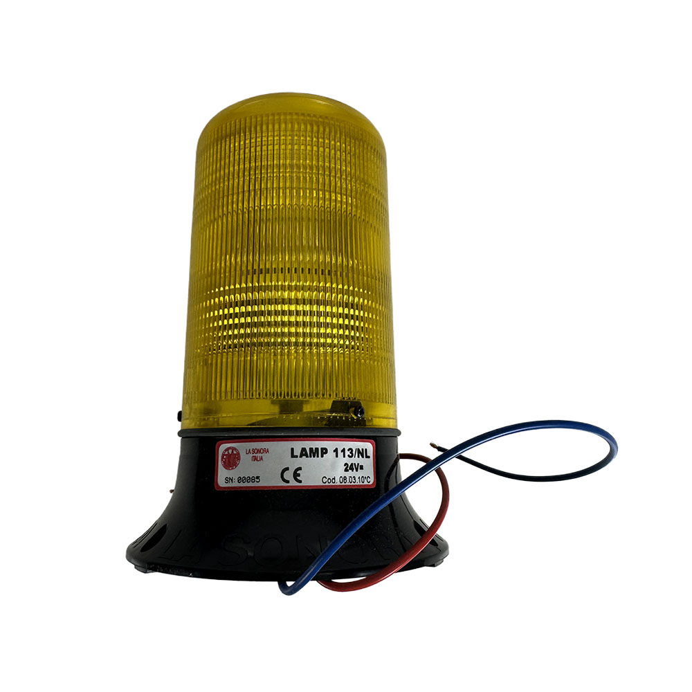 La Sonora - Yellow Flashing Beacon 12–24VAC/DC Safety Warning Light ...