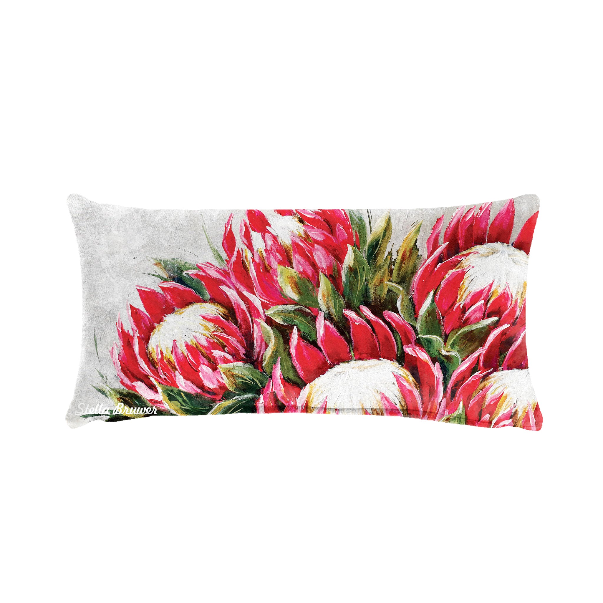 Close Up Proteas By Stella Bruwer Oblong Luxury Scatter | LEROY MERLIN ...