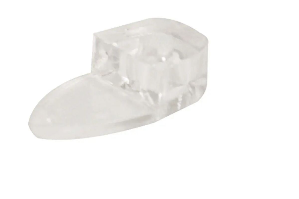 Glass Clips, Surface Mount, 3mm, 40 Pieces (4 pack) BY WOODLY
