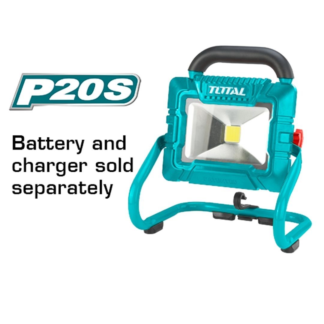 Total Lithium-Ion Work Lamp 20V Led Power Dis 20W Excl Batt/Chrger- 2 ...