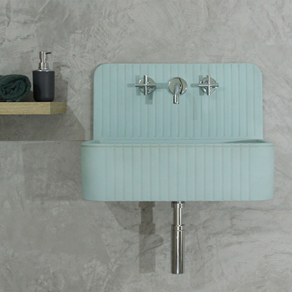 Murus Duck Feather Blue Wall Mounted Basin | LEROY MERLIN South Africa