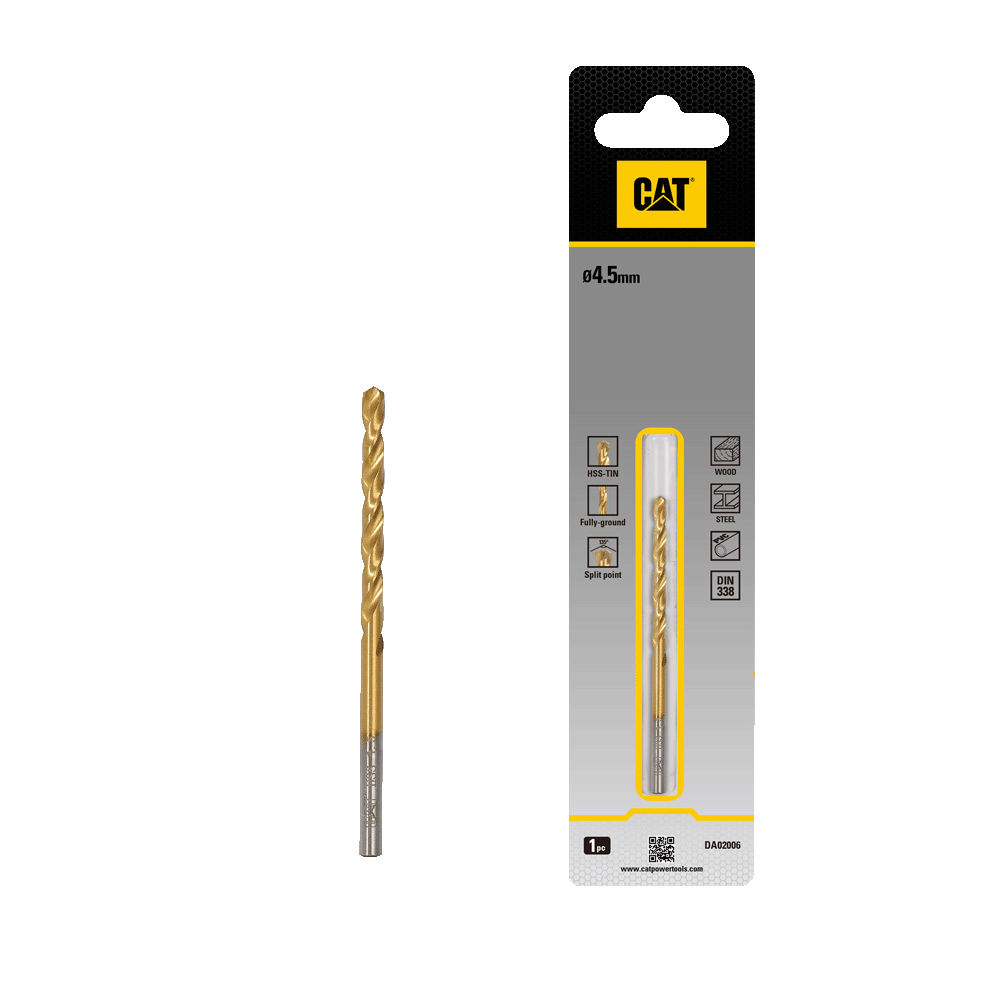 CAT HSS Drill bit 4.5 x 80mm(Pack1)