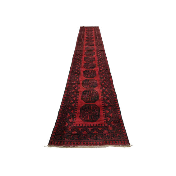 Beautiful Elephant foot design Afghan Runner 589 x 80 CM | Leroy Merlin ...