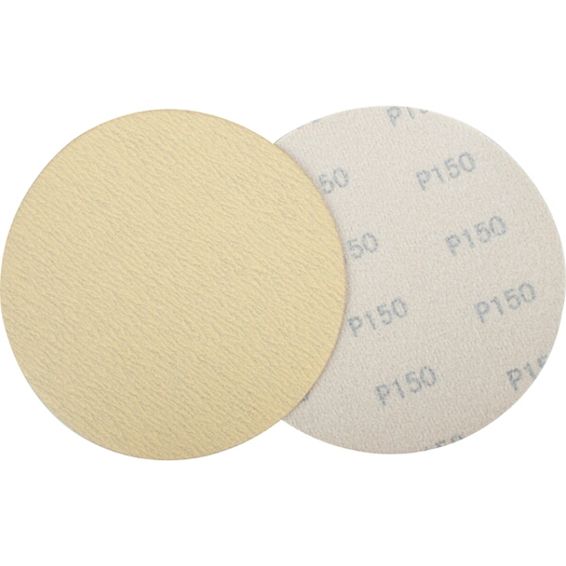 Gold Disc (50 Pieces) 150 Grit 150Mm Without Hole Hook And Loop | Leroy ...