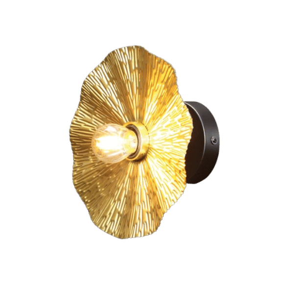 230v 40W E27 Golden Flower Wall Light